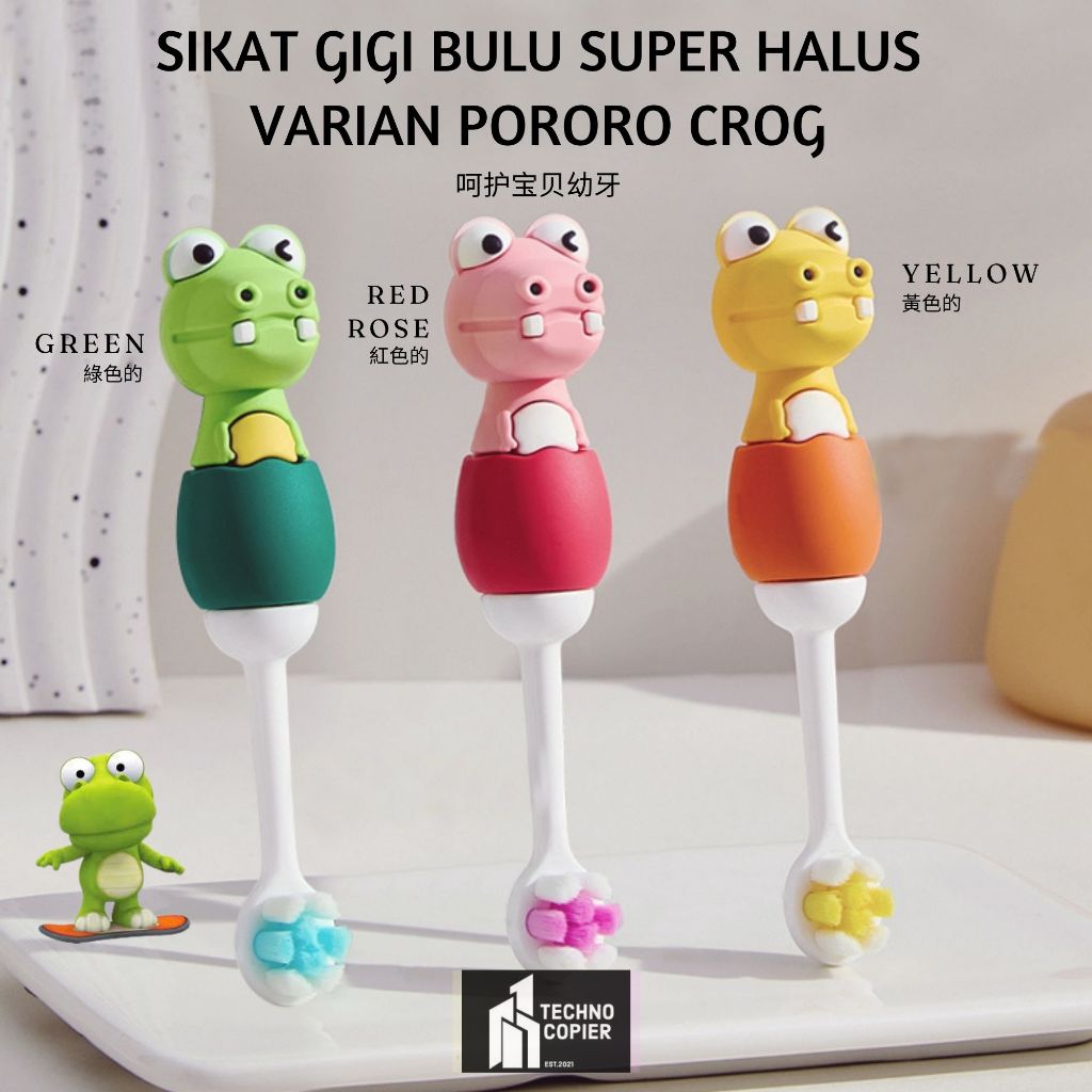 Toothbrush Toddler Baby Premium Pororo Crog Crocodile Super Fine 0-7 ...