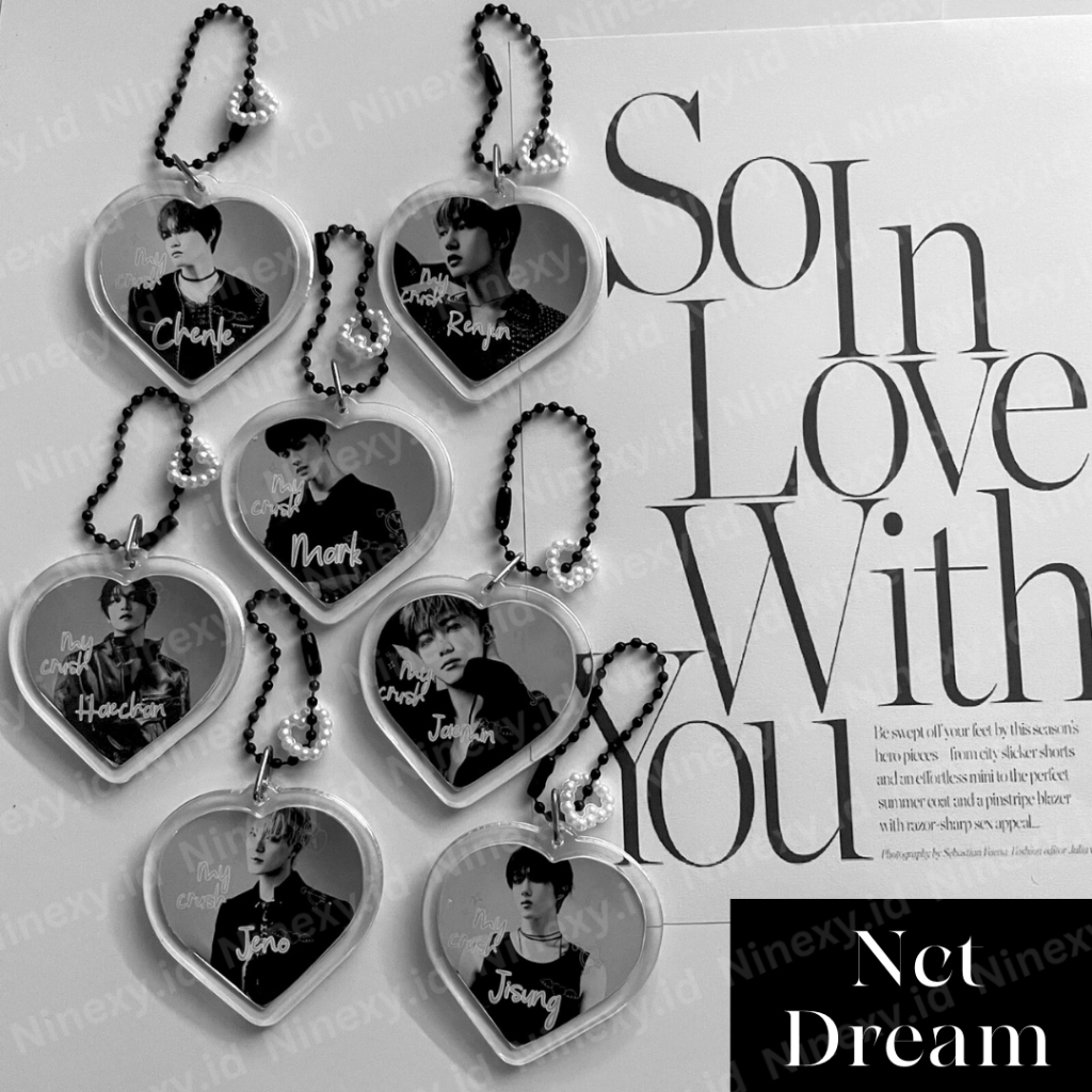 GANTUNGAN Nct keyring SO IN LUV WITH U / nct dream nct 127 keychain ...