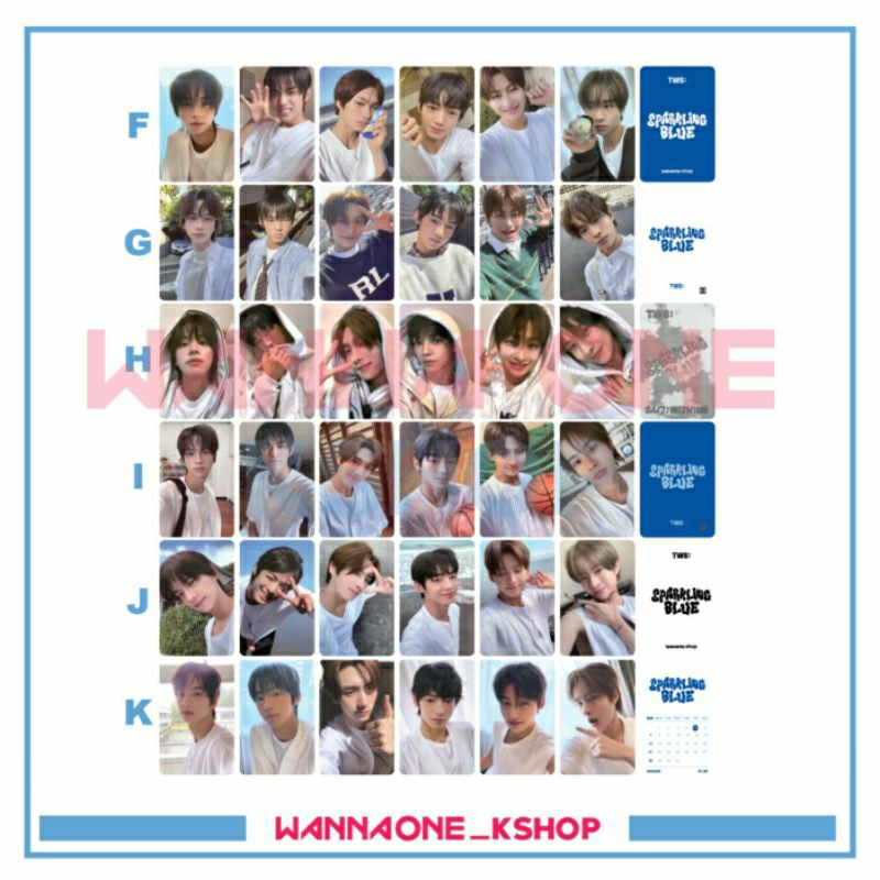 Tws photocard sparkling blue album pob | Shopee Malaysia