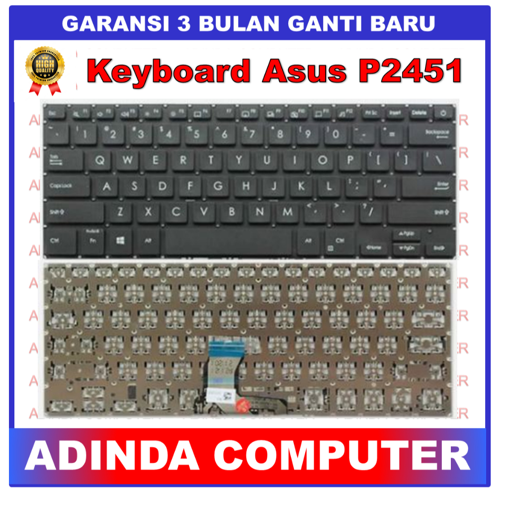 Asus ExpertBook Keyboard P2 P2451 P2451F P2451FA P2451FB P2541 P2541F ...