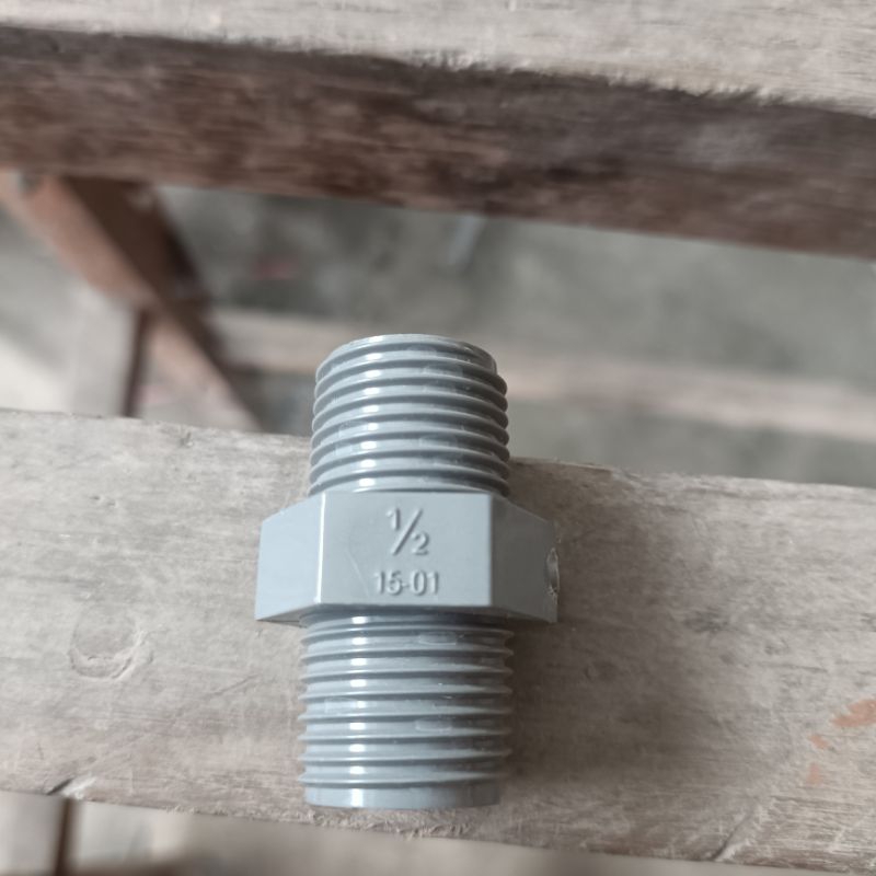 Double Drat PVC 1/2" - 3/4" - 1" Inch Rucika AW | Double Nepel | Double ...
