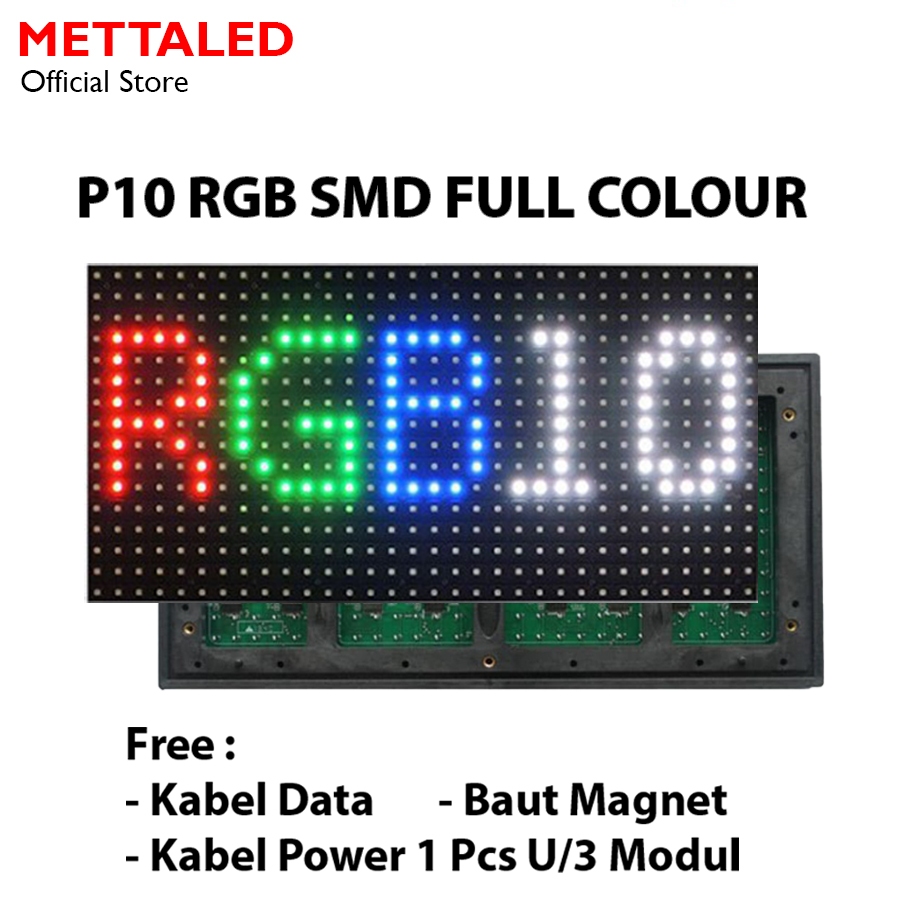 Led PANEL MODULE RUNNING TEXT P10 RGB SMD OUTDOOR FULL COLOR | Shopee ...