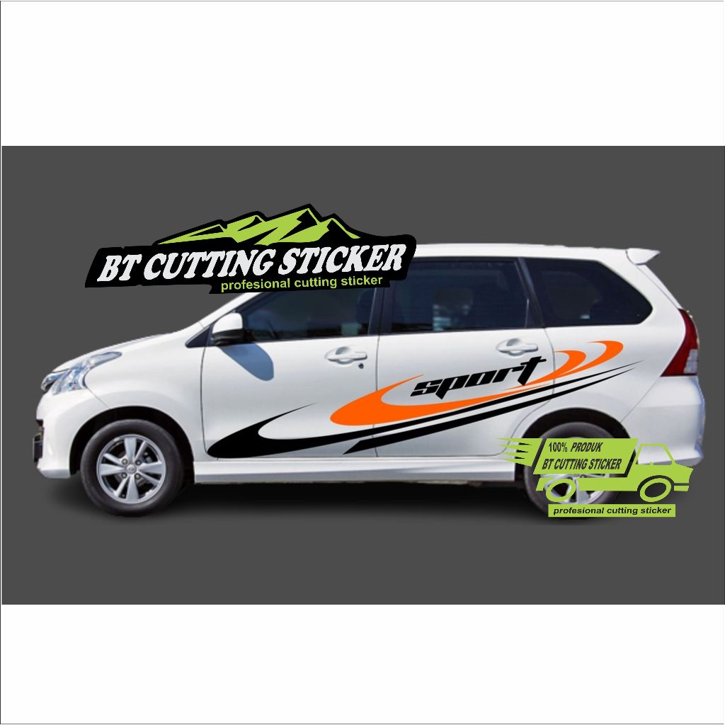 Toyota Avanza SPORT Car STICKER STICKER Cutting STICKER Toyota Avanza ...
