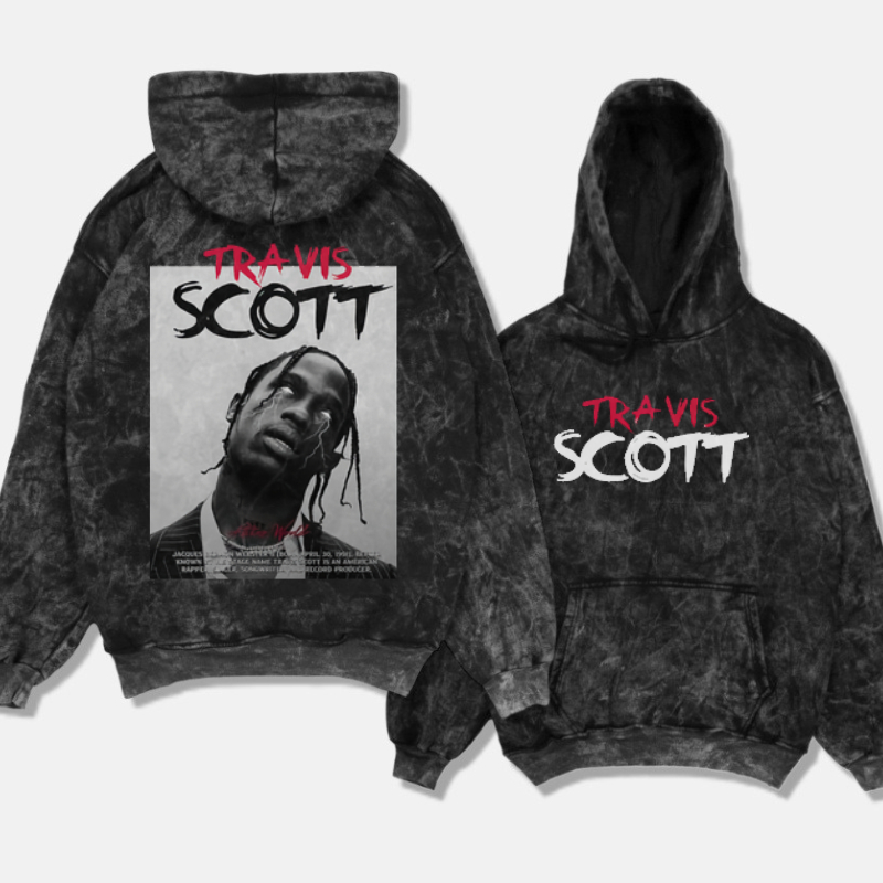 Godbless - Sandwash Classic Hoodie Sweater Jacket - Travis Scott ...