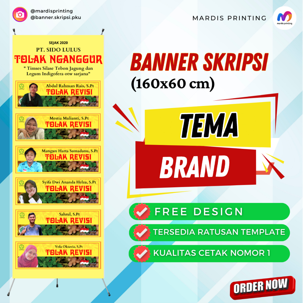 Thesis Session Banner+Frame X Banner uk 160x60 cm Brand Theme | Shopee ...