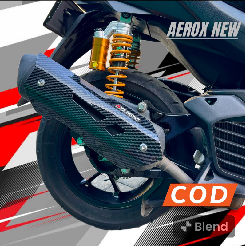 Aerox conected aerox old carbon Shield nmax new Exhaust Cap aerox new ...