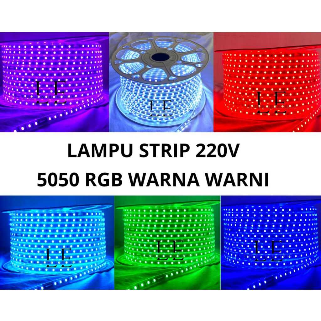 Led HOSE STRIP LIGHTS 5050 RGB SMD 220V COLORFUL OUTDOOR/INDOOR METER ...