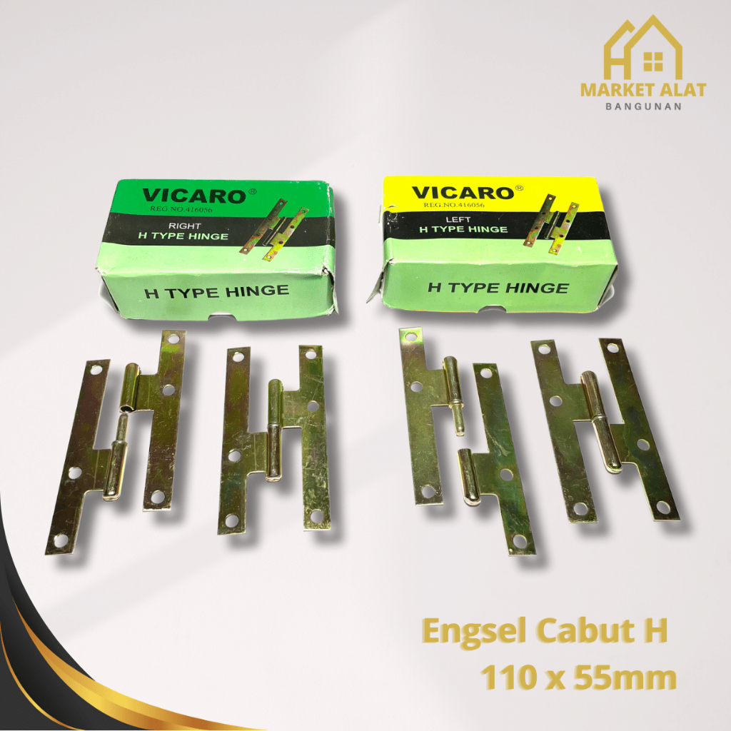 (Per Pair Left and Right) H Hinge 110 x 55 mm - Pull Out Hinge 10 cm ...