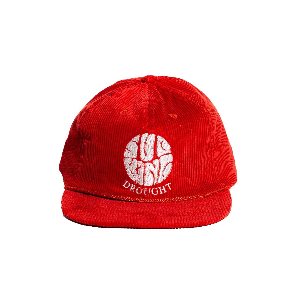 Original SWW 6 Panel Hat Drooping Red Corduroy Sucking | Shopee Malaysia