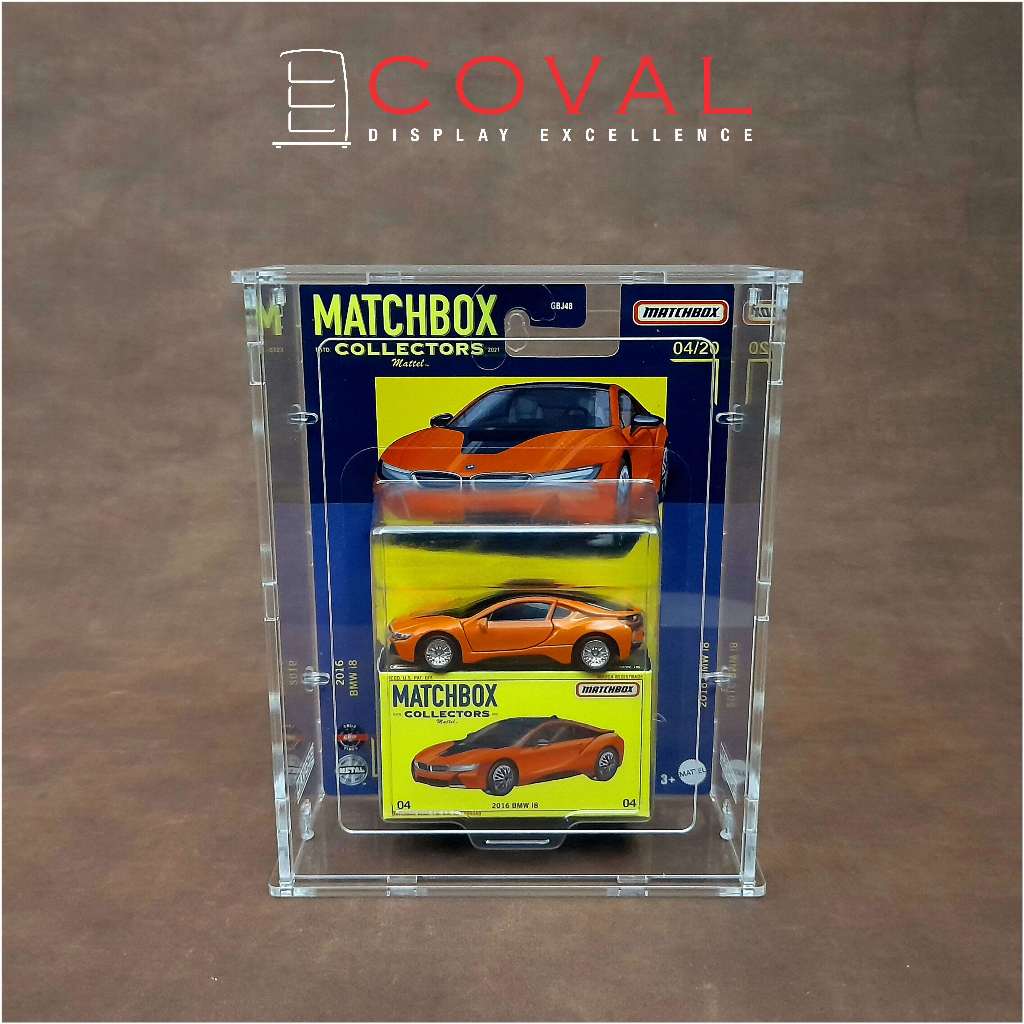 Coval MCM-101 Acrylic Display for 1 carded Mattel Matchbox Collector ...
