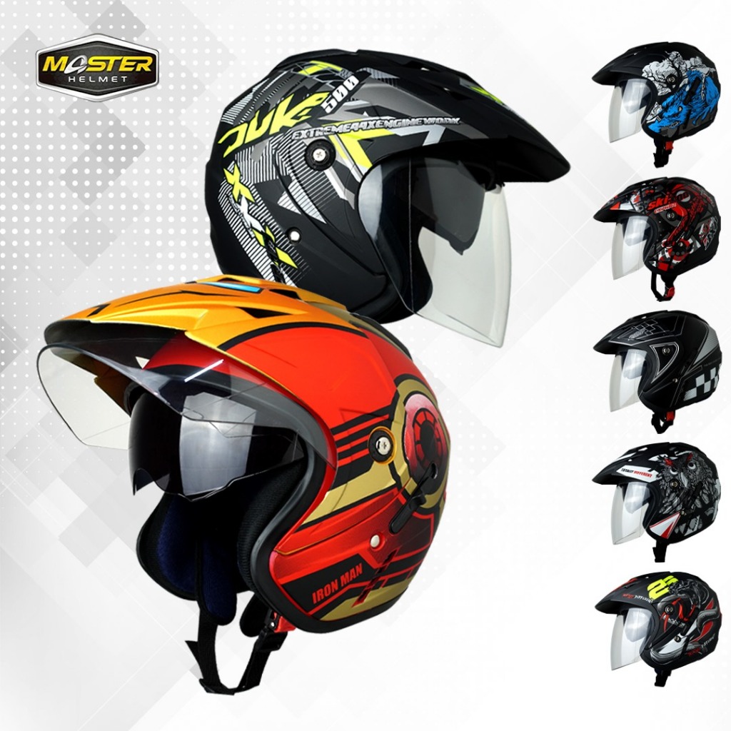 Original SNI BXP JP7 Motorcycle Helmet with 2 Double visor glasses ...