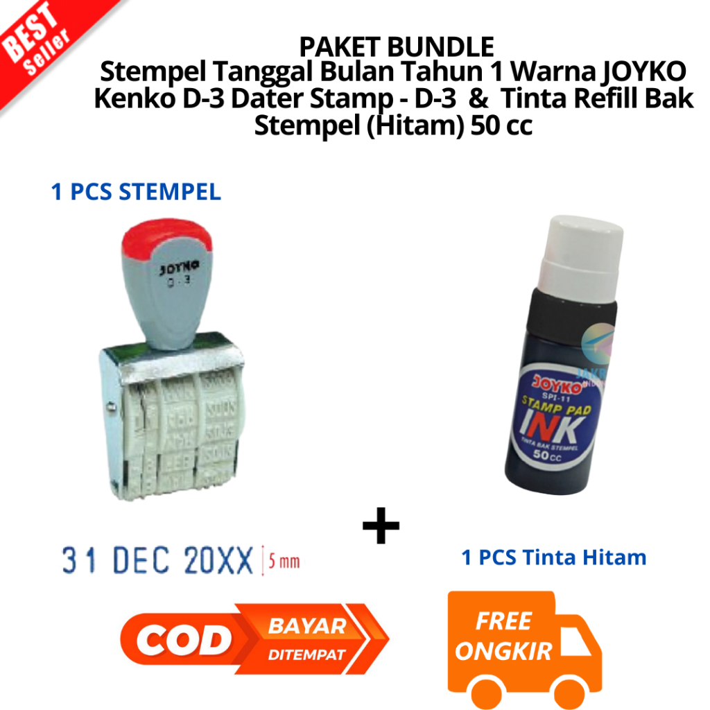 HITAM [JIB] Pay On The Spot Package Stamp Date Month Year 1 Color ...
