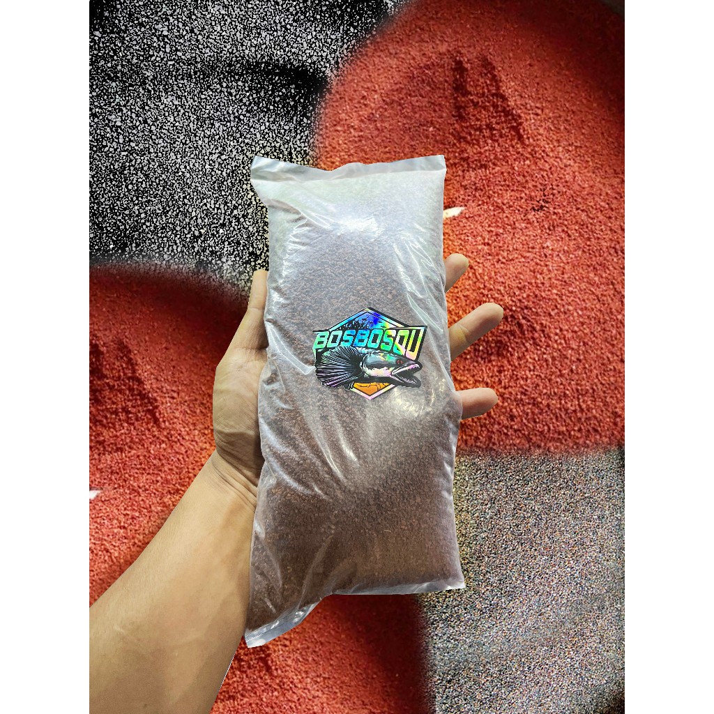HITAM MERAH Channa Sand (Red, Black, And MOZA 1kg by Boss Boss QU (Red ...