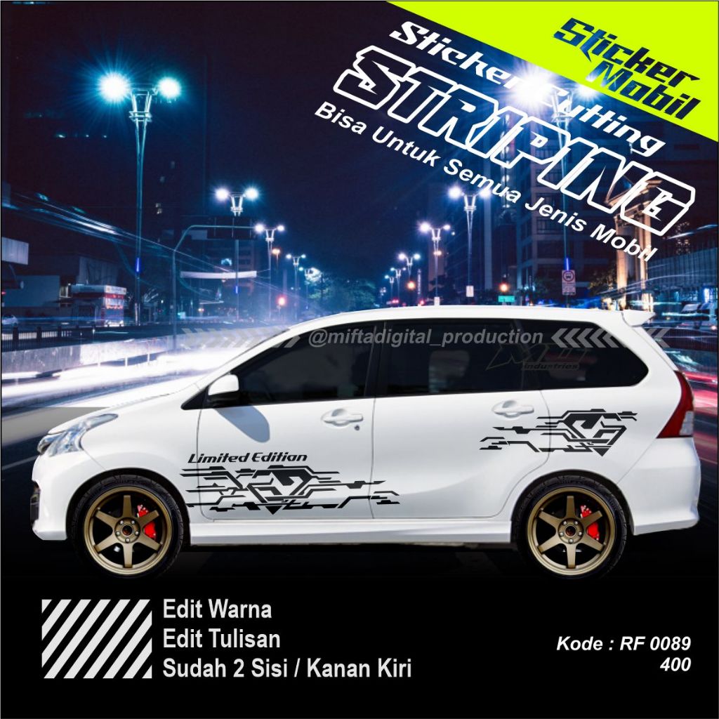 Striping Cutting Sticker Kijang LGX, Panther, Daihatsu Kuda, Wuling ...