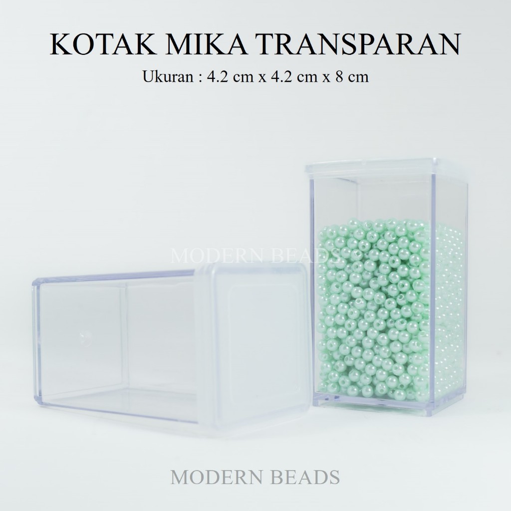 Premium Bead Box/Multipurpose Small Storage Mica Box/Transparent Bead ...
