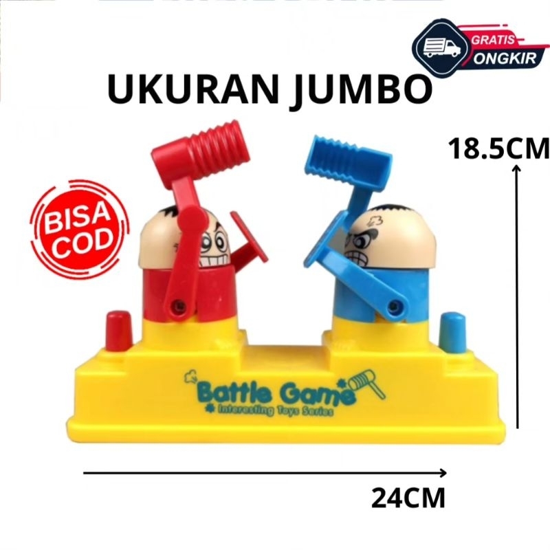 Jumbo BATTLE Game HAMMER (Board Game Table Family Activity Kid Toy Toy ...