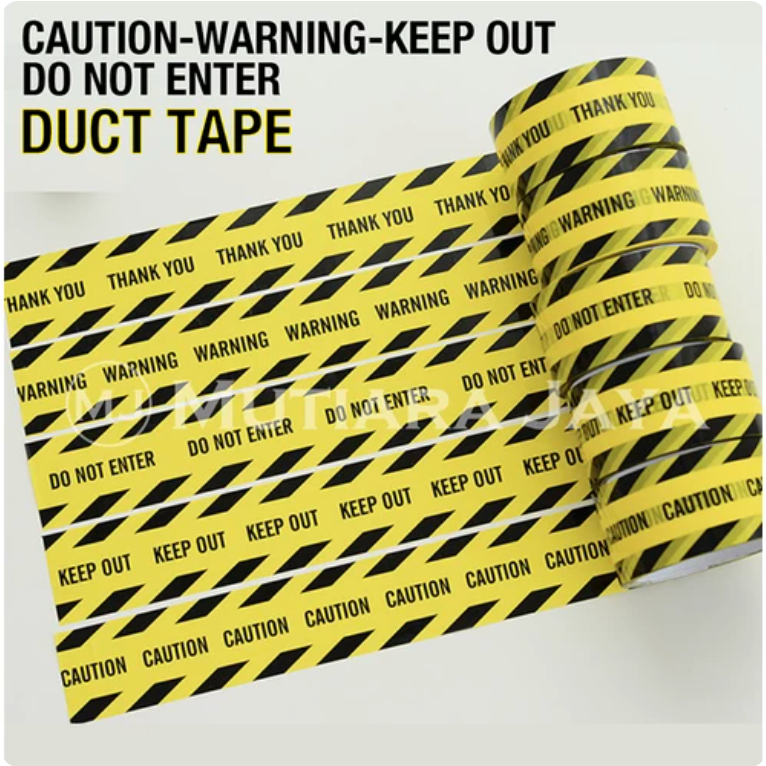 Duct Tape Sticker Label Sticker Keep Out Caution Warning Do Not Enter | Shopee Malaysia
