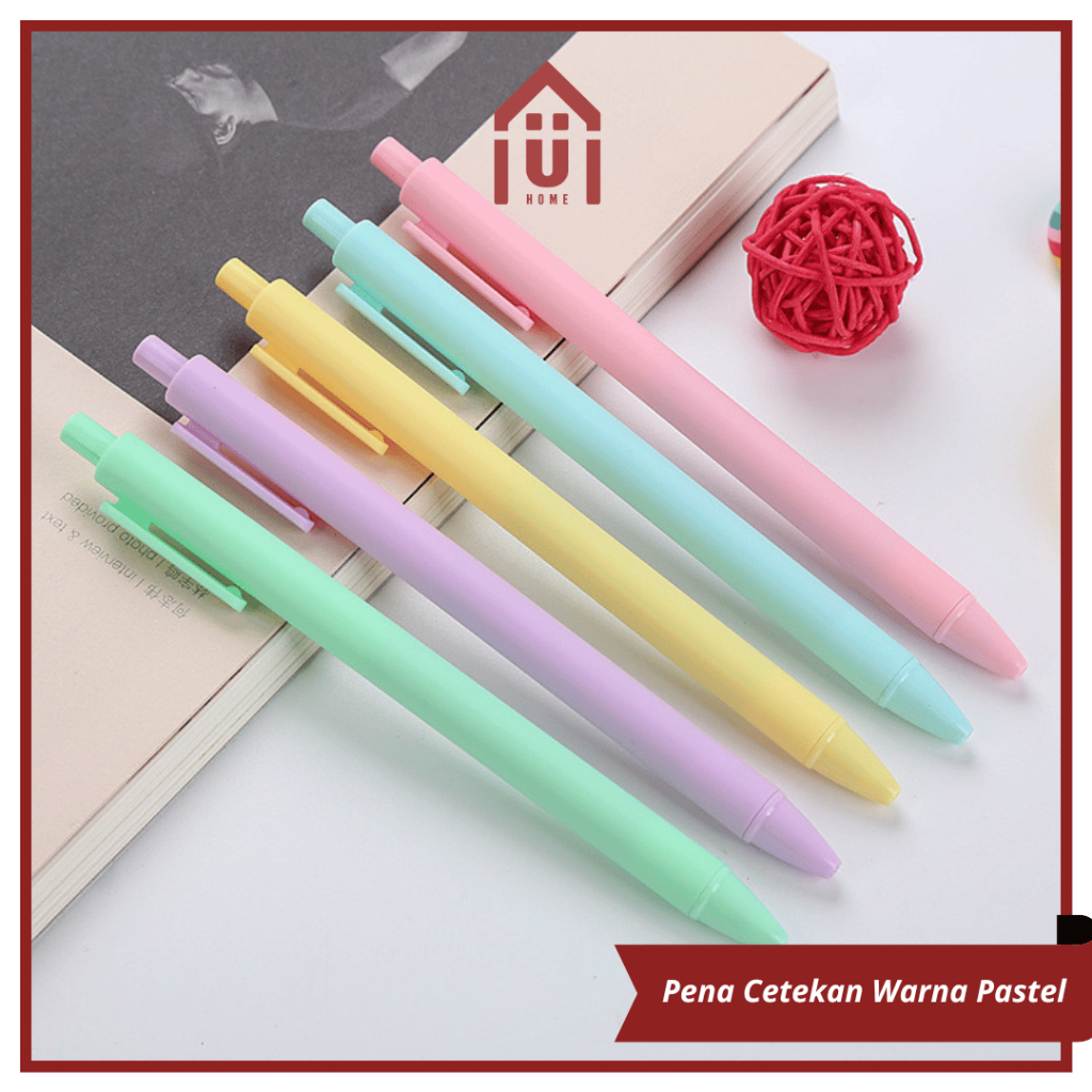Uniso - PASTEL COLOR CETEKAN PEN BOLPOINT GEL UNIQUE COLOR SCHOOL ...