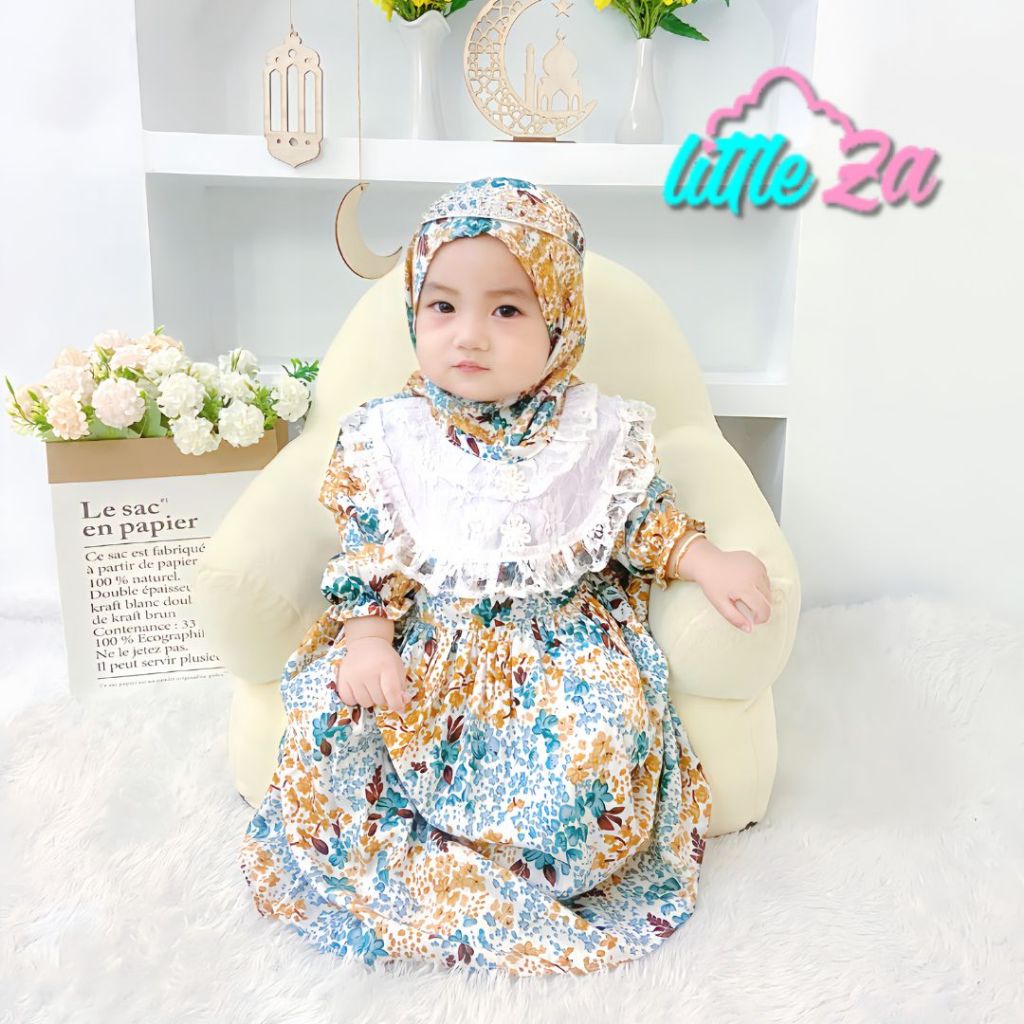 KATUN Littleza Gamis Aqiqah Baby Girl Batik Baby Clothes Cotton Songket ...
