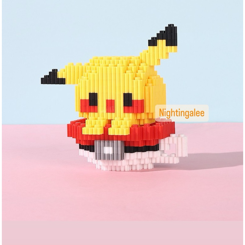 Nano Blocks Mini Character pikachu Cartoon 3D Model Toys, Building ...