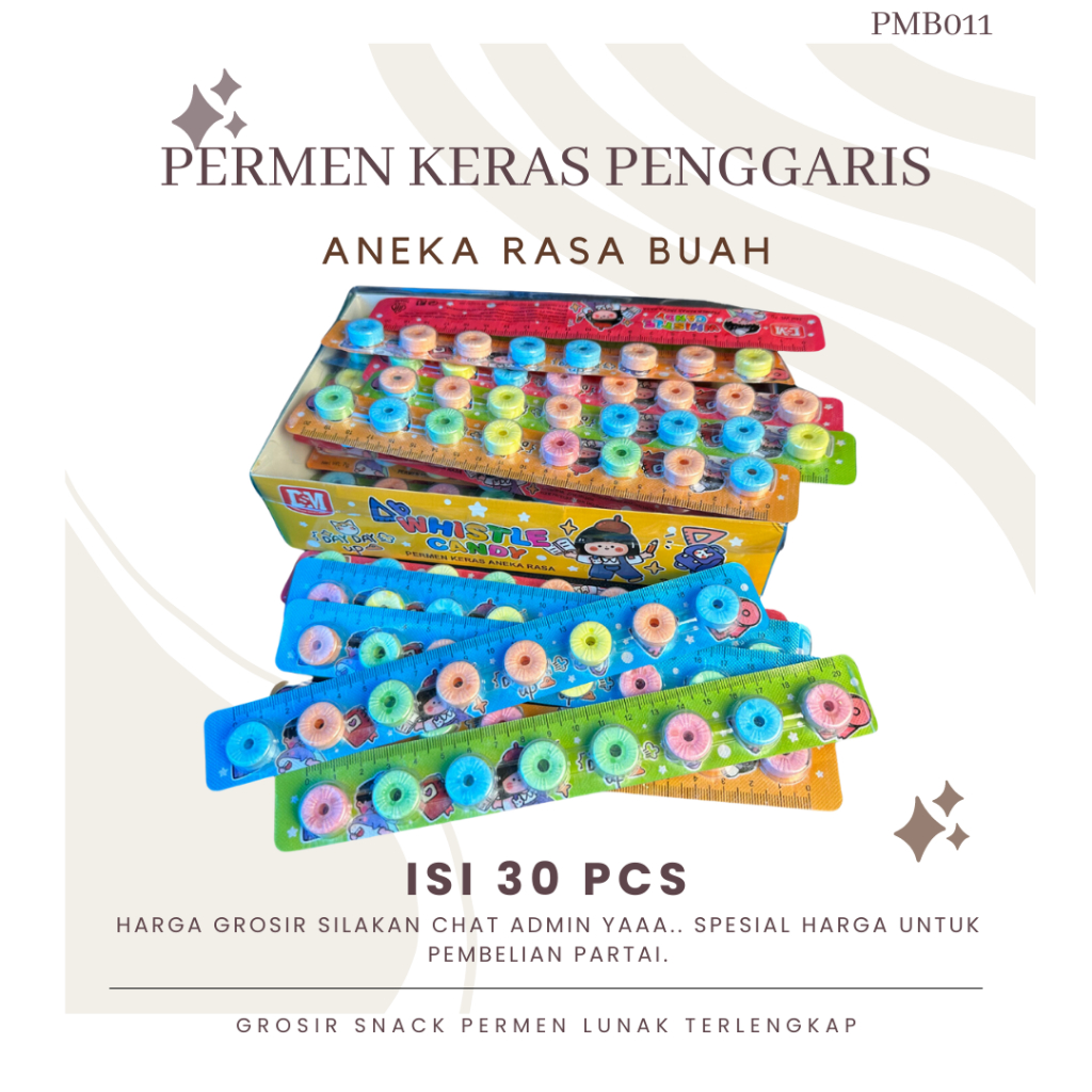 Hard Candy Ruler Shape 30 1 Box Of Soft Candy Imported Viral Candy ...