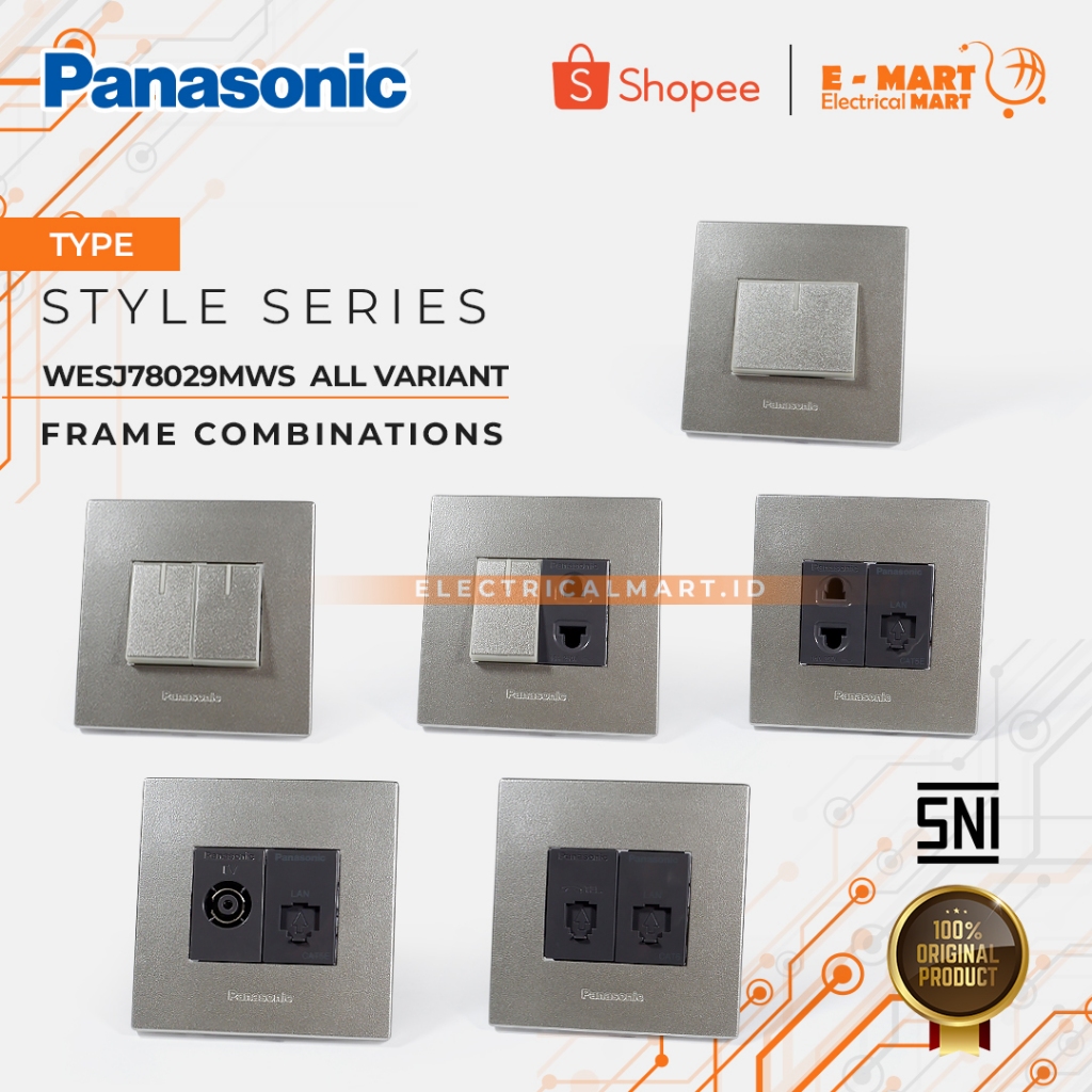 Panasonic Combination of Switches and Sockets All Variant WESJ 78029 ...