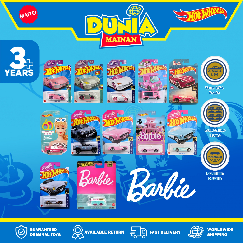 Barbie HOT WHEELS | Extra PINK | Extra SILVER | Extra WHITE | Dream ...