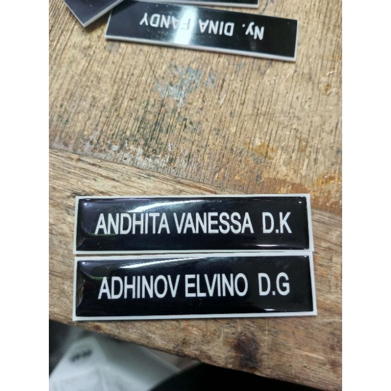 Pdh fiber name plate l pdh name tag fiber/couting name plate | Shopee ...