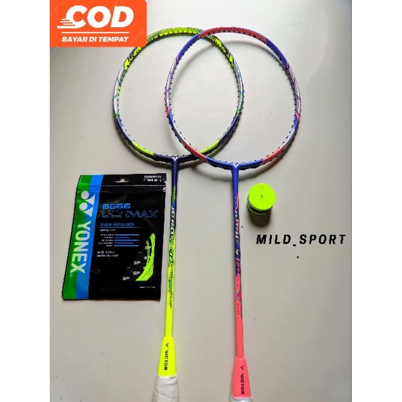 Viktor JETSPEED S12 30 Lbs GRADE ORI BADMINTON Racket (BONU Bag And ...