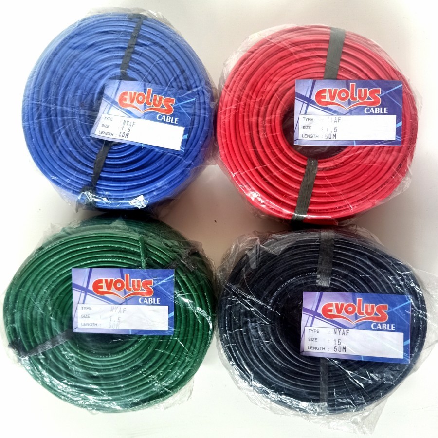 Power Cable/NYAF Cable 1x1.5 MM Single Fiber 50 Meters | Shopee Malaysia