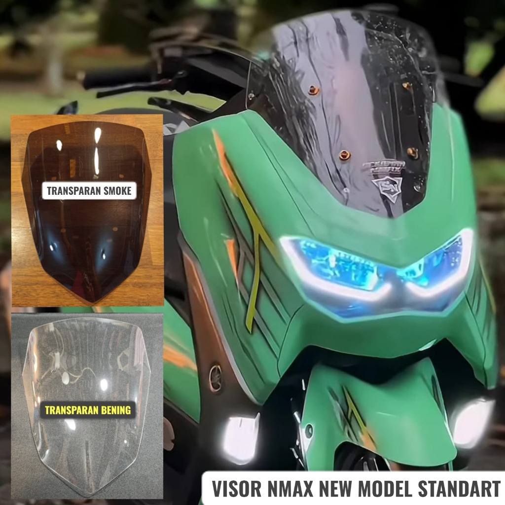 Visor NMAX NEW 2020 WINDSHIELD SMOKE STANDARD MODEL AND CLEAR 2MM THICK ...