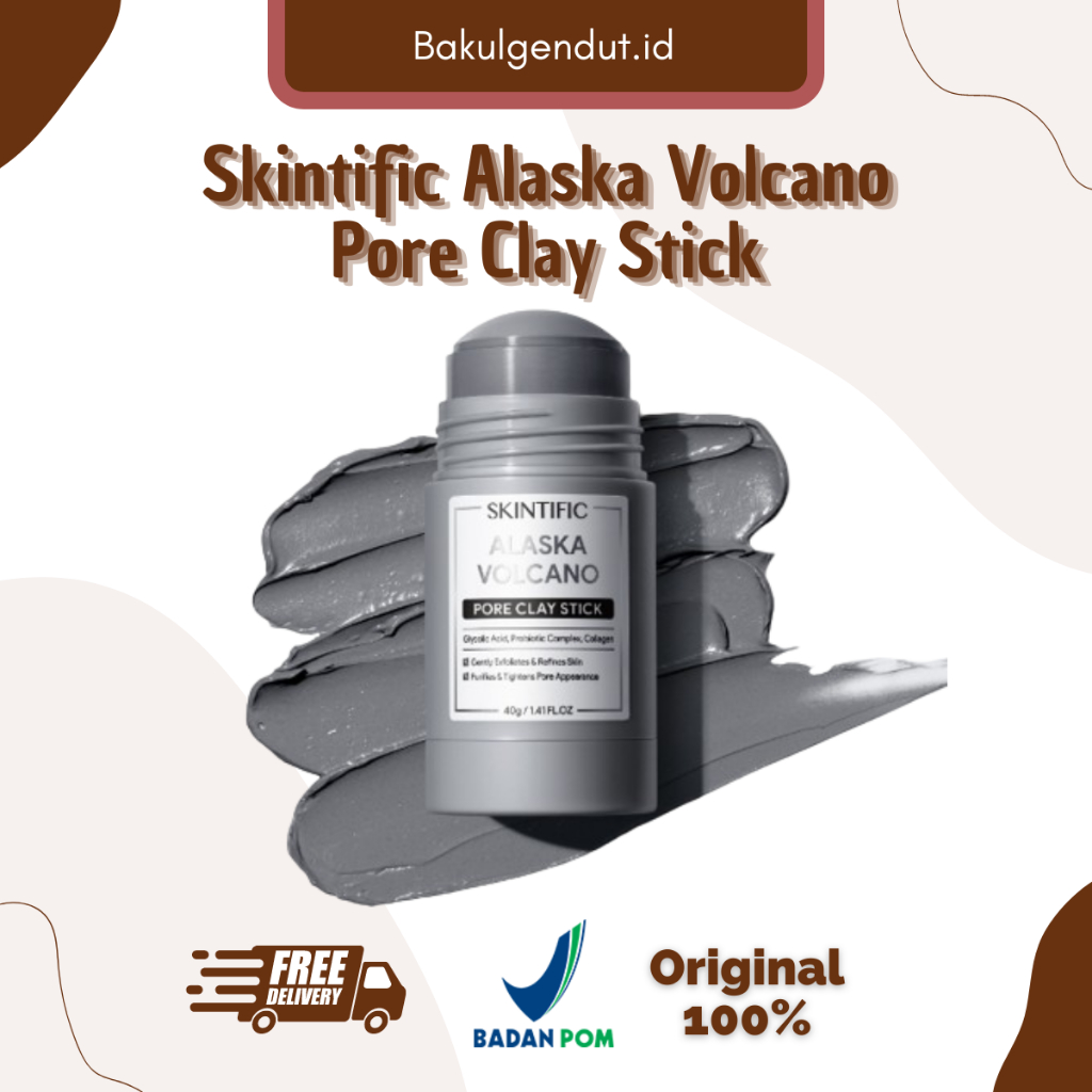 Skintific Alaska Volcano Pore Detox Clay Stick 40g | Shopee Malaysia