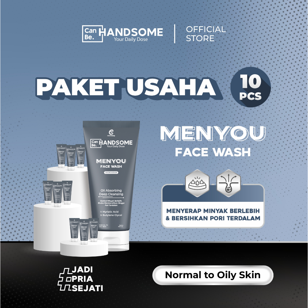 Business Package!!! (10Pcs) Can Be Handsome MENYOU FACIAL WASH [Micro ...