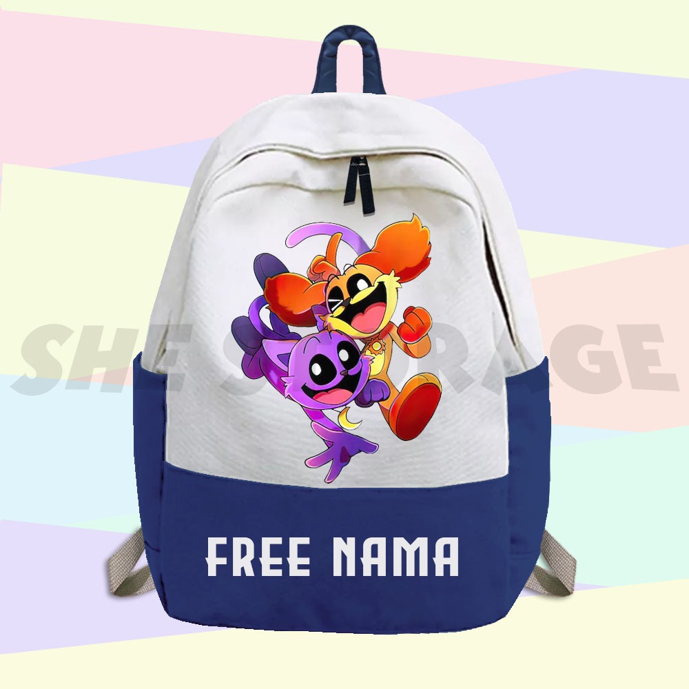(FREE Print Name) Children's Backpack CATNAP AND DOGDAY POPPY PLAYTIME ...