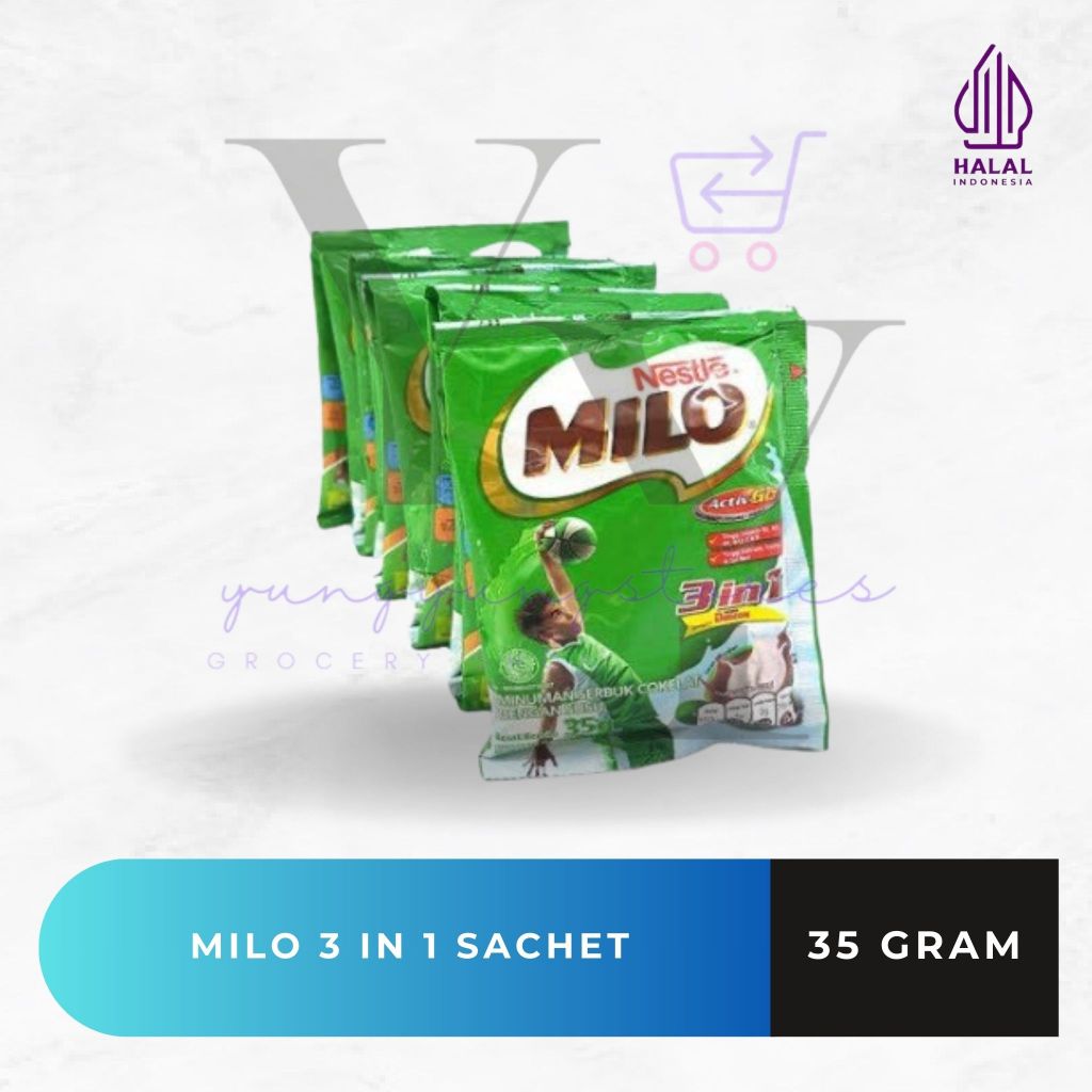 1 Plan contains 10 sachets of 22 grams of Milo powdered milk | Shopee ...