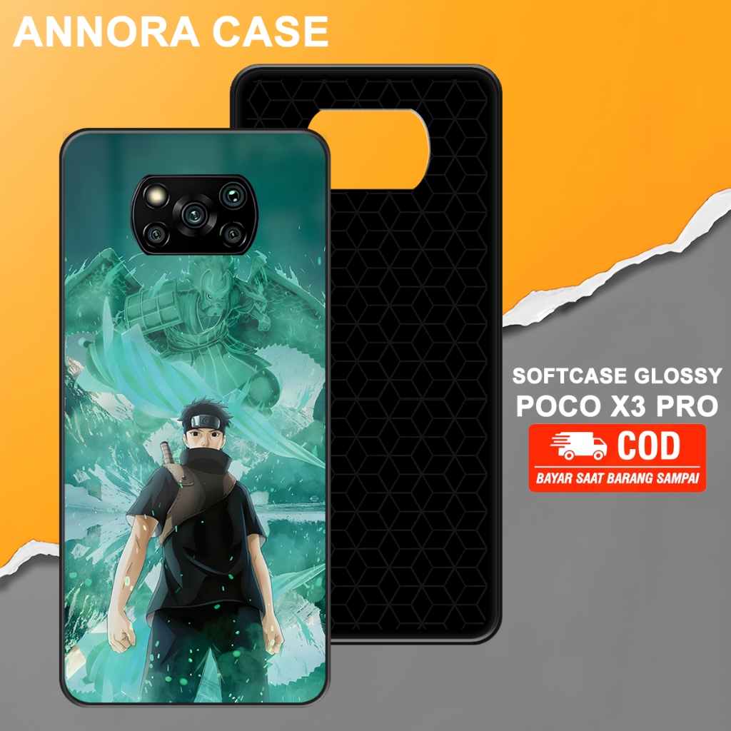 Softcase Glossy Uchiha shisui Motif Case anti Fungus Suitable For poco ...