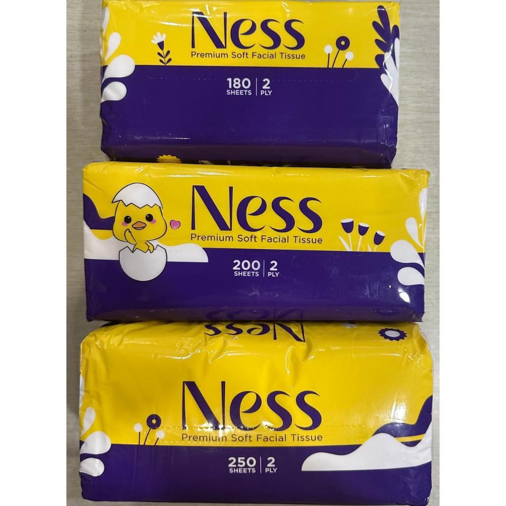 Tissue Ness Facial Tissue 250 Sheets 2 ply - 1 pack | Shopee Malaysia