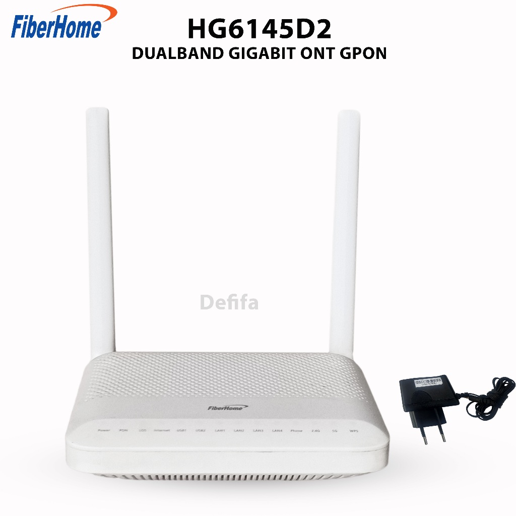 Modem FTTH Router Wireless WIFI Fiberhome HG6145D2 GPON ONT ONU ...