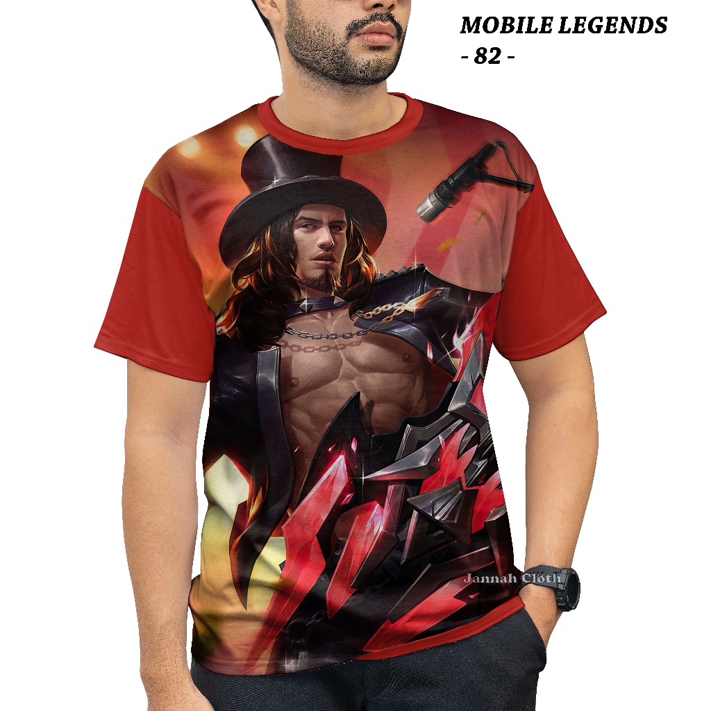 Mobile Legend Clint Rock N Roll Starlight T-shirt Code ML-82 Digital ...