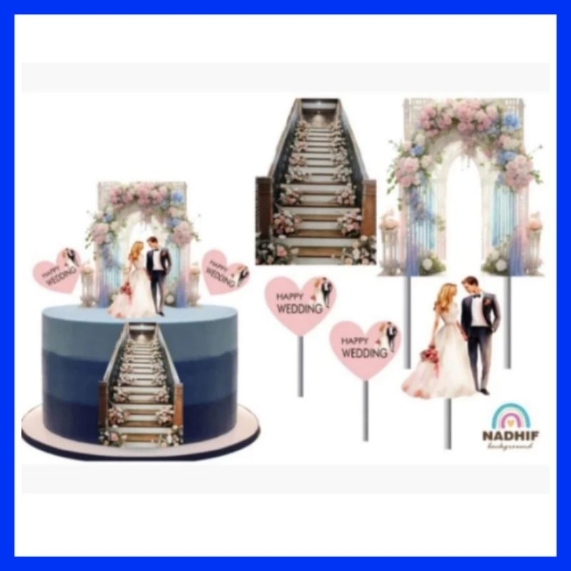 Wedding cake decoration/character topper/cupcake/bridal cake decoration ...