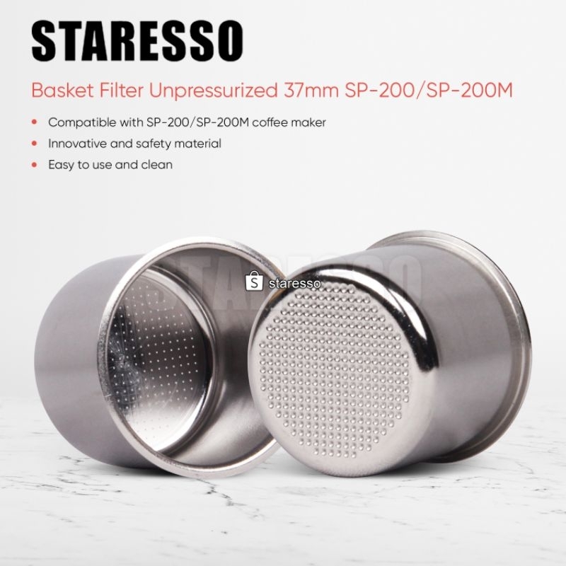 Staresso Basket Filter Unpressurized 37mm for SP200 Non-Pressurized SP ...
