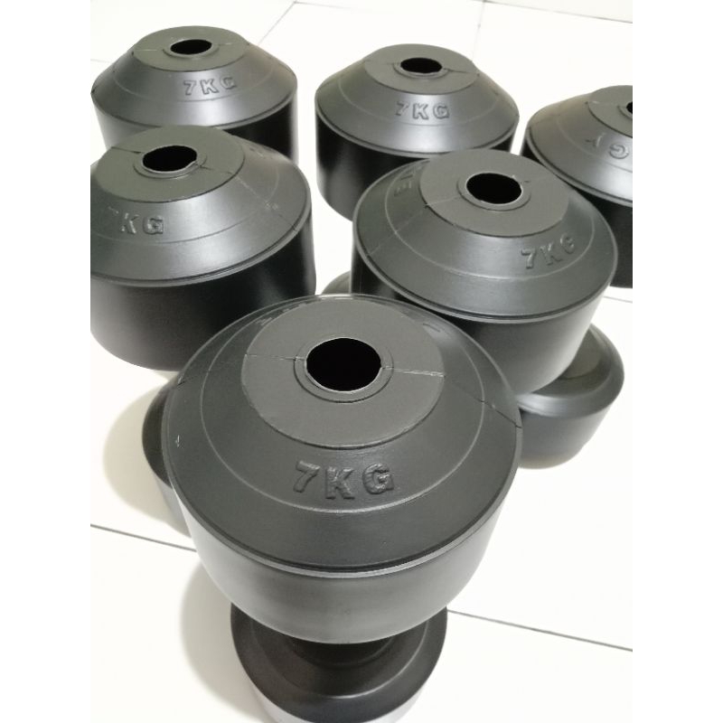Dumbell Barbell cover 7kg Empty Without Fill (free cover) | Shopee Malaysia