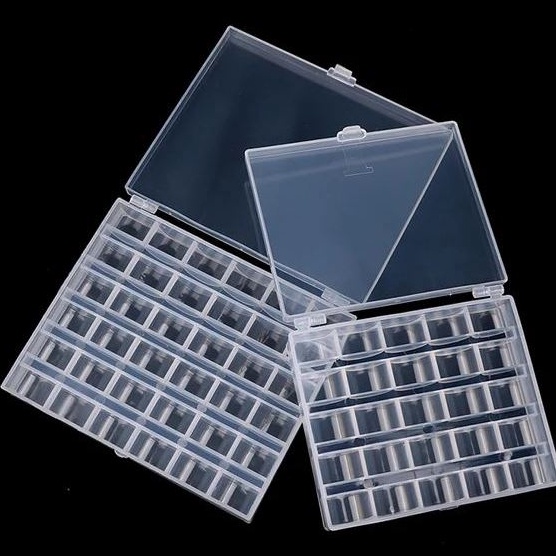 MESIN Complete Choice Of Bobbin Storage Box 25 Slots 36 Slots Case ...