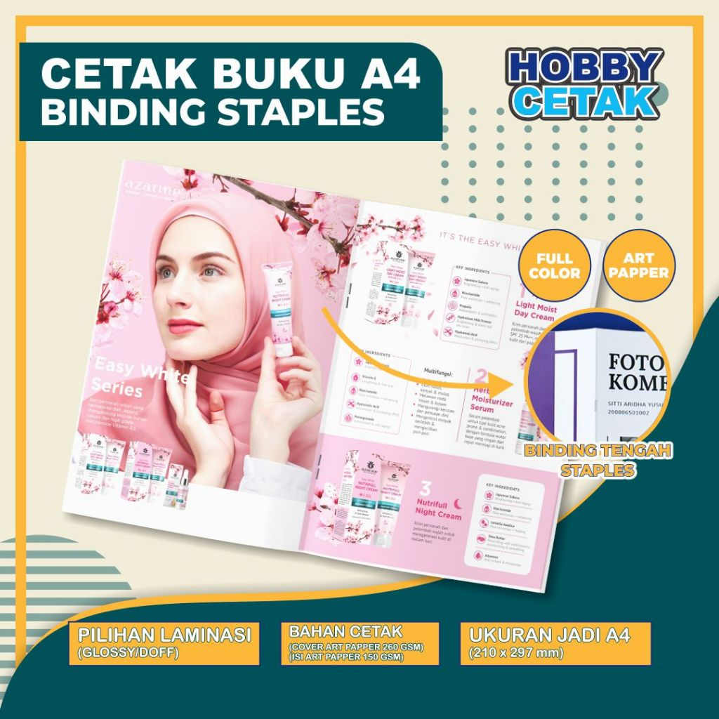 Print Magazine Book Catalog Company Profile (Compro) A4 Size Binding ...