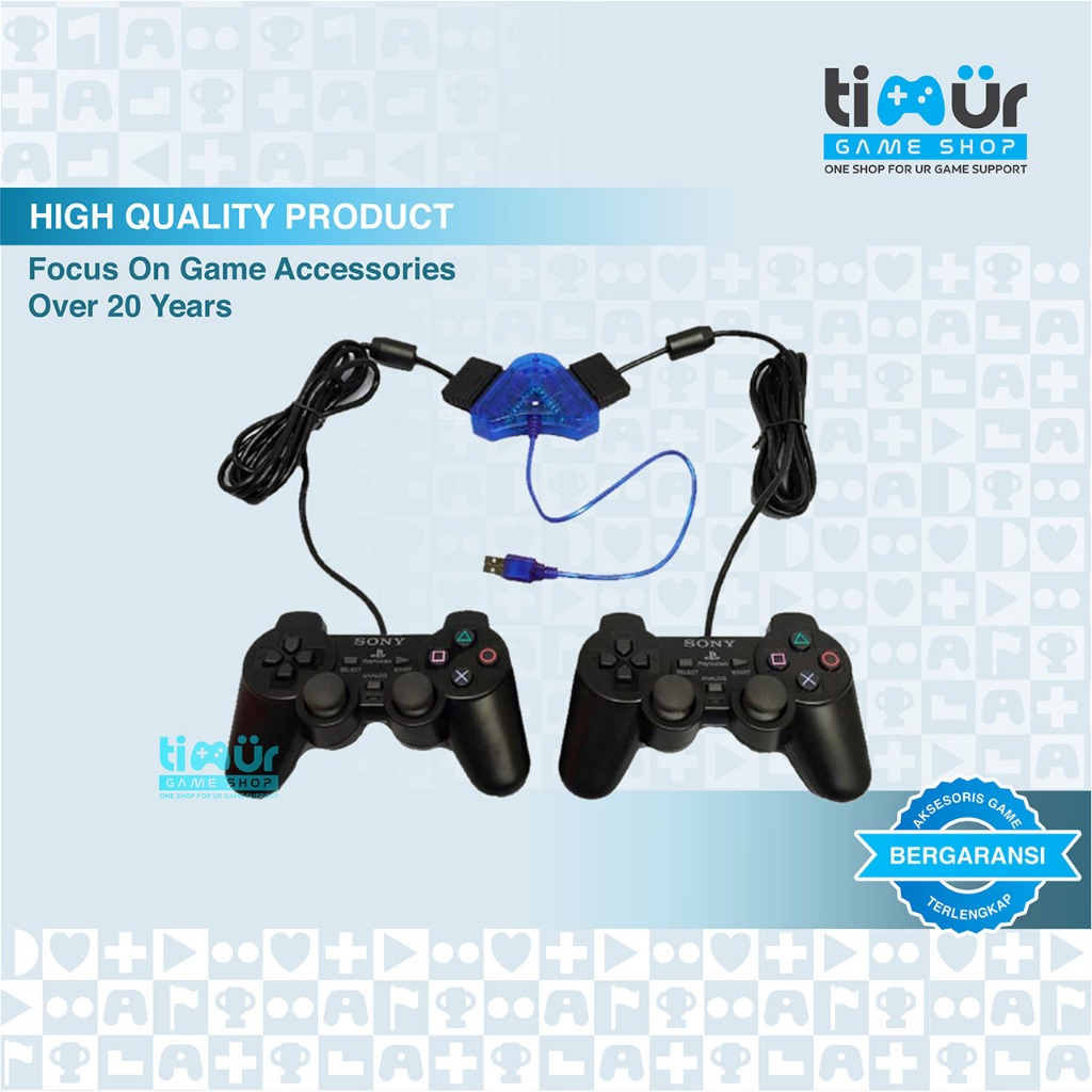 2 PS2 TW Gamepad Controller Sticks + Double PS3 PC Laptop Converter ...