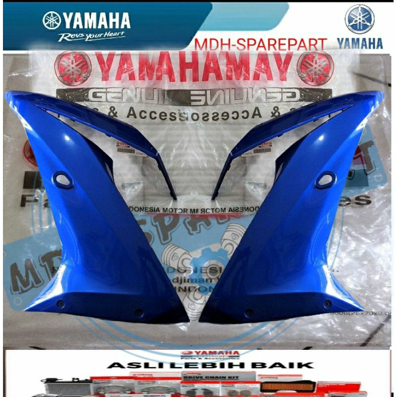 FRONT RIGHT LEFT FAIRING WINGS METALLIC BLUE R15 NEW V3 ORIGINAL YAMAHA ...