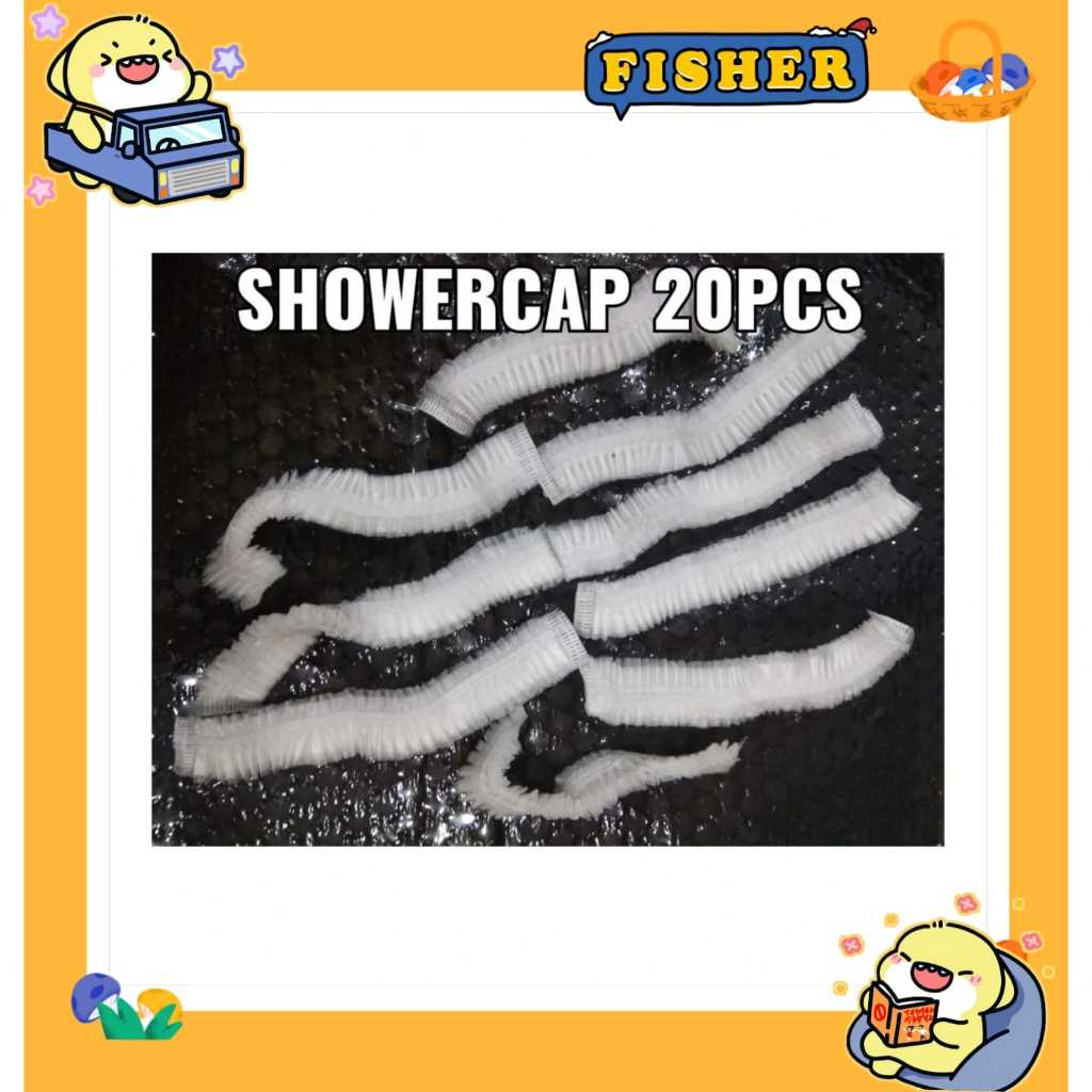 [FISHER] Refill potty toilet bag, transparent Showercap | 20pcs shower ...