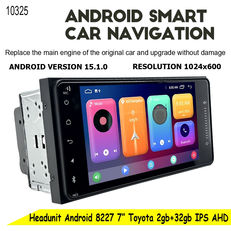 Toyota 7inch Android Car Tape 2GB +32GB Car Headunit Head Unit | Shopee ...