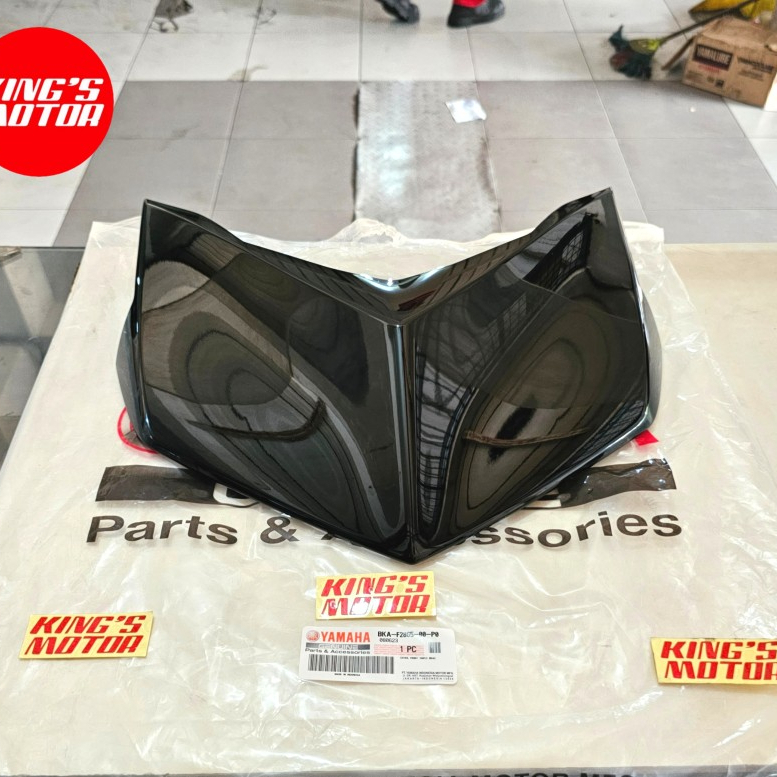 HITAM New XMAX X-MAX CONNECTED ABS BLACK FRONT SHIELD COVER GLOSS BKAP0 ...