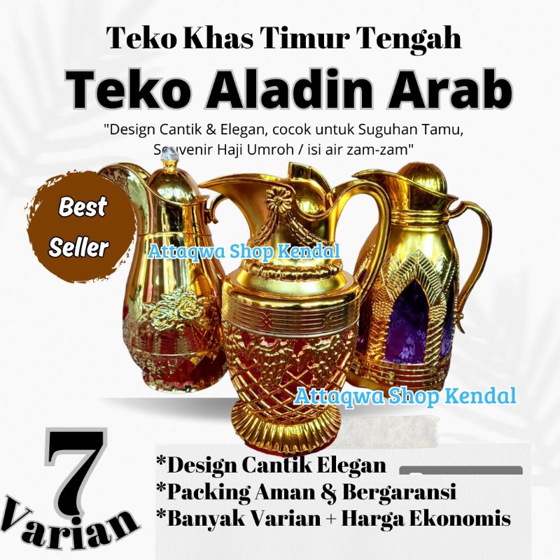 TERMOS 1L Arabic Hajj Thermos/ Aladin Thermos/ Arabic Teapot (By Haji ...